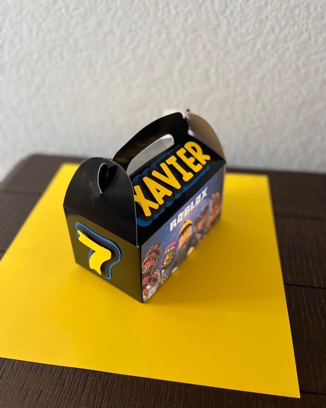 Roblox Party Favor Boxes - Roblox Gable Boxes - Birthday Party Favors ...