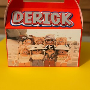 Roblox Party Favor Boxes - Roblox Gable Boxes - Birthday Party Favors ...