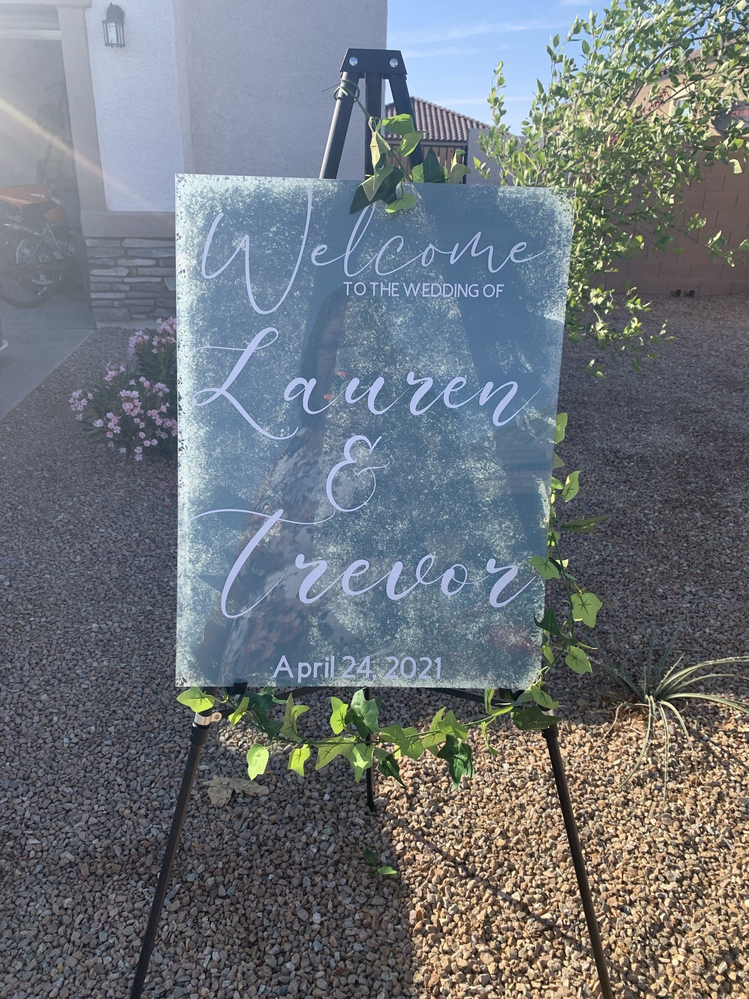 Acrylic Welcome Sign, Clear Acrylic Sign, Custom Acrylic Sign, Wedding ...