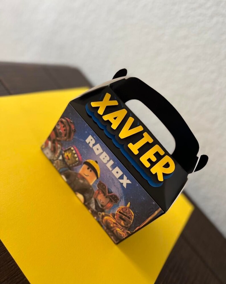 Roblox Party Favor Boxes - Roblox Gable Boxes - Birthday Party Favors ...