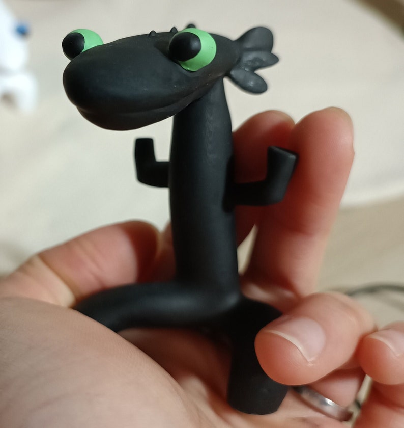 Dancing Toothless Figure Figurine Sculpture 3dprinted Dragon for Gift ...