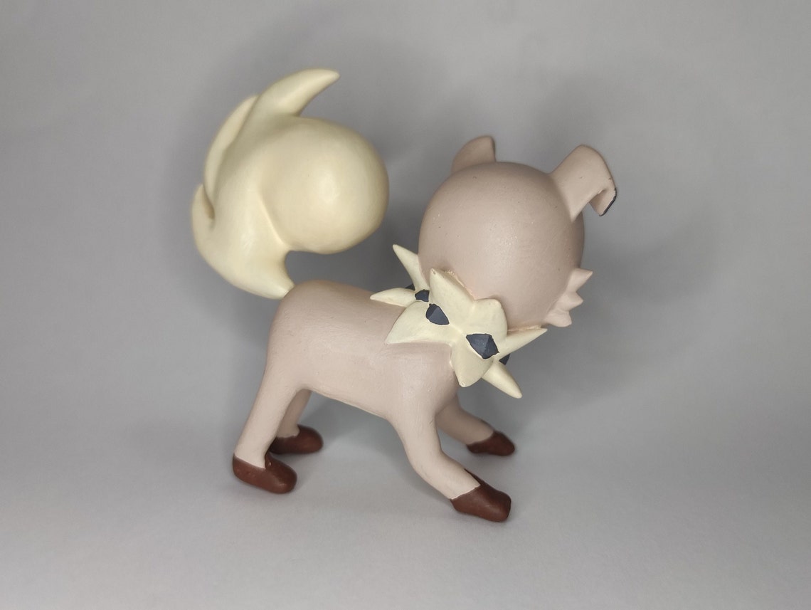 Pokemon Rockruff 3D Printed Figurine paint/unpaint | Etsy