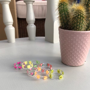 Custom Handmade Resin Rings - Fruit & Flowers - Etsy UK