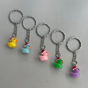 Christmas Rubber Hook a Duck Keyrings - Etsy