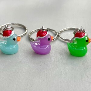 Christmas Rubber Hook a Duck Keyrings - Etsy