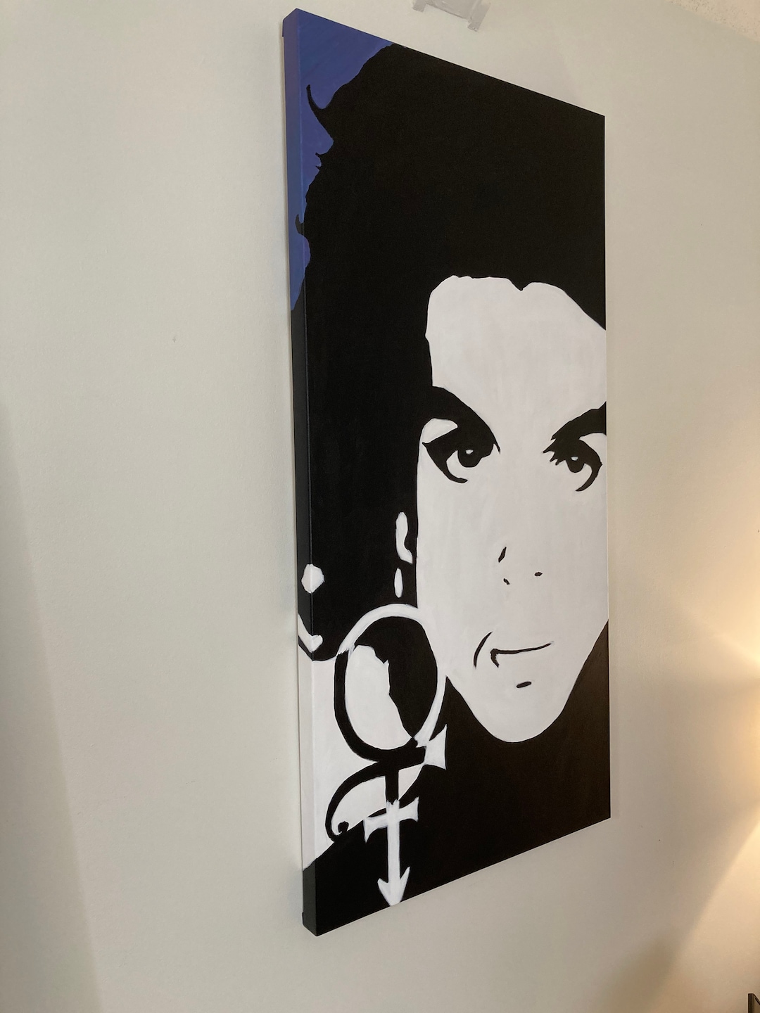 Prince Painting Black and White Original Painting Christmas - Etsy