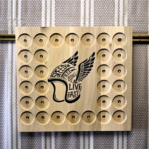 Poker Chip Display Board Wood Carved Magnetic Collection Holder for HD ...