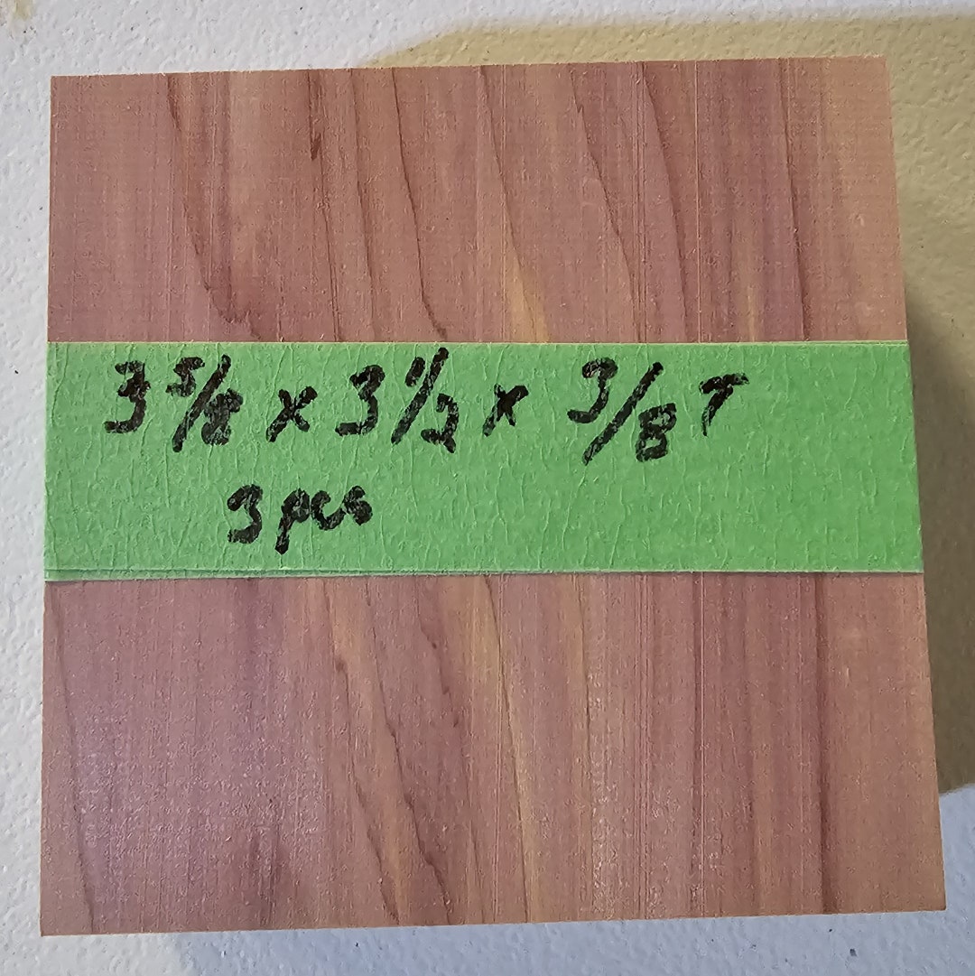 Aromatic Red Cedar Planks 3 Pieces of 3 1/2" Wide X 3 5/8" Long X 3/8 ...