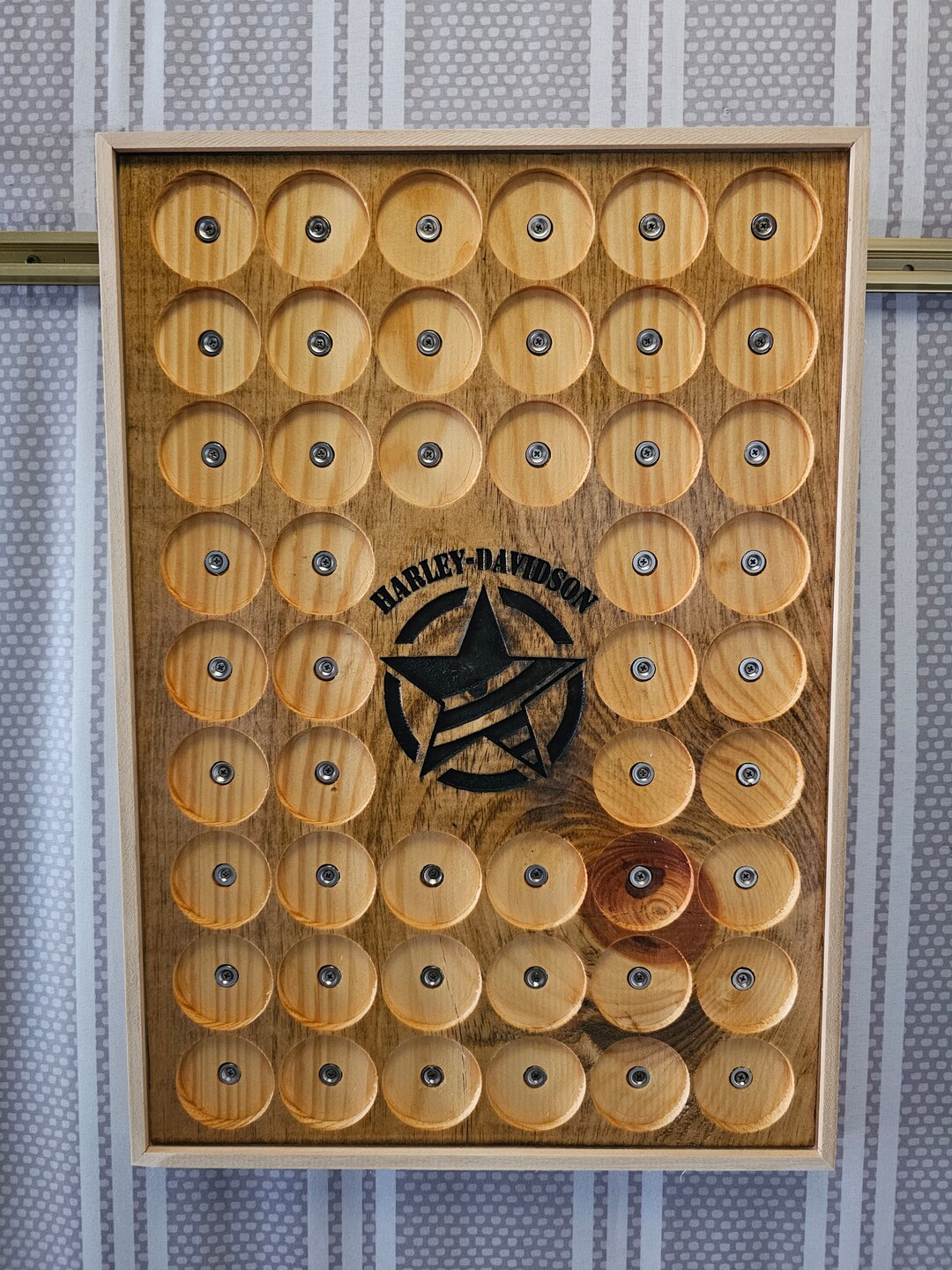 Real Wood Poker Chip Collector Display Board for Harley - Etsy