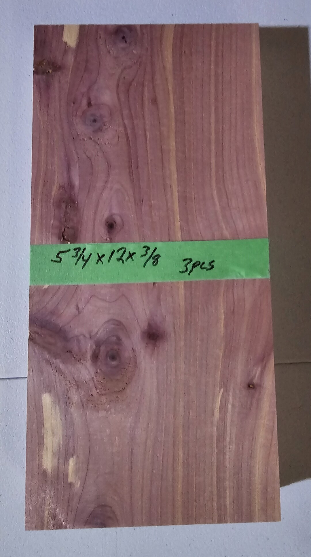 Aromatic Red Cedar Planks 3 Pieces of 5 3/4" Wide X 12" Long X 3/8 ...