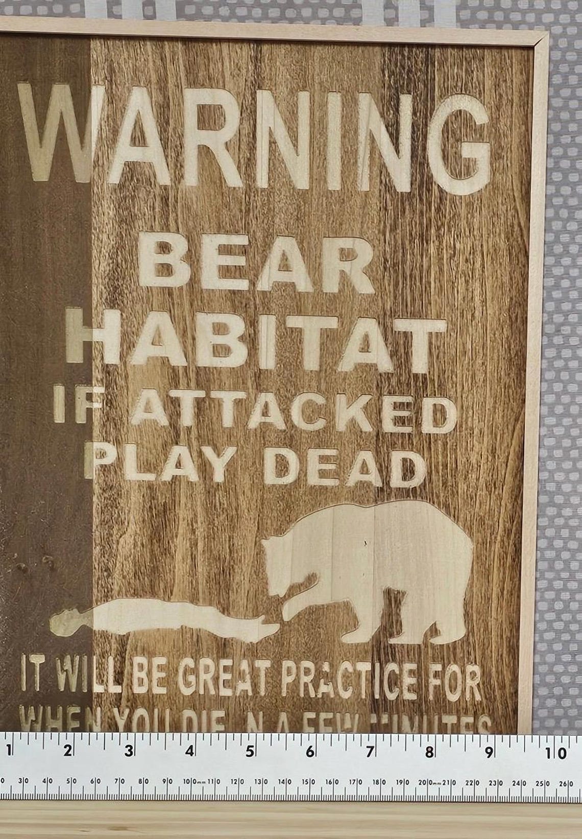 Funny Bear Hiking Sign – You Can't Outrun a Bear, Camping Decor - Etsy