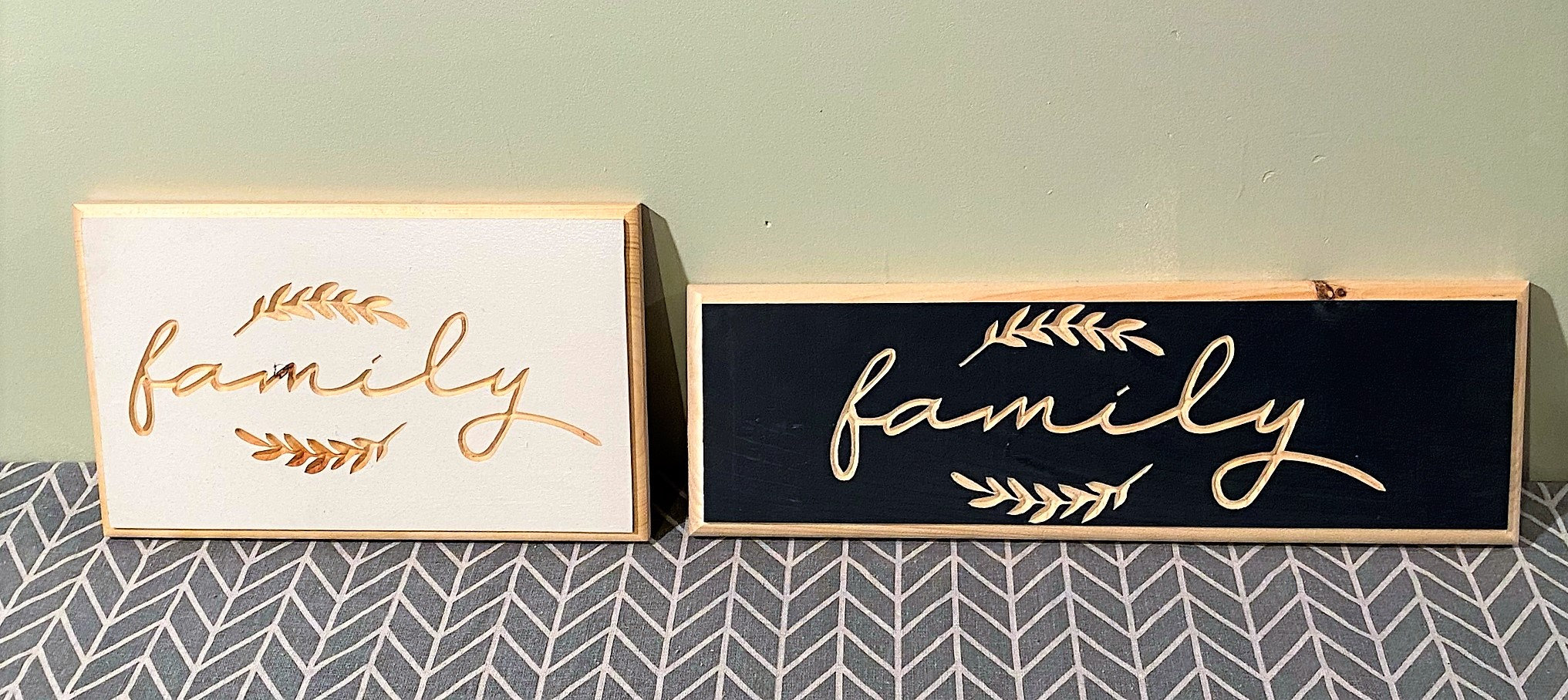Wooden FAMILY Sign homemade wood engraved Sign | Etsy