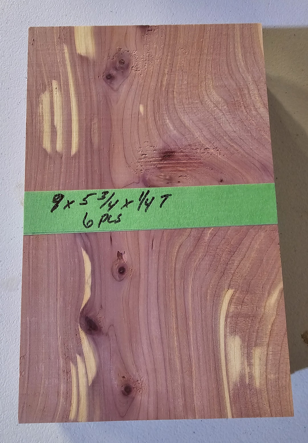 Aromatic Red Cedar Planks 6 Pieces of 9" Long X 5 3/4" X 1/4" Thick ...