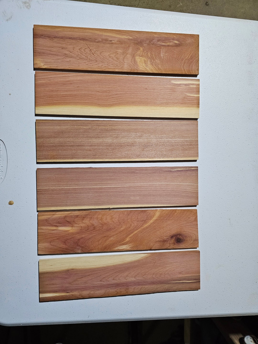 6 Pieces of Aromatic Eastern Red Cedar 1/4” Thick X 3” Wide X 12” Long ...