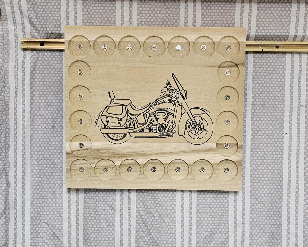 Poker Chip Display Board Wood Carved Magnetic Collection Holder for HD ...