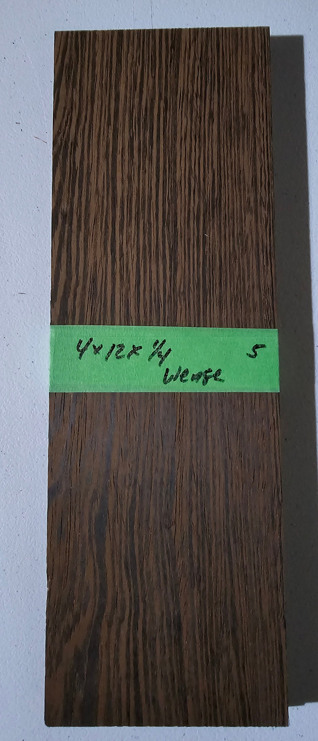 2 Pieces of Gorgeous Wenge Wood Planks, 4"wide X 12" Long X 1/4" Thick ...