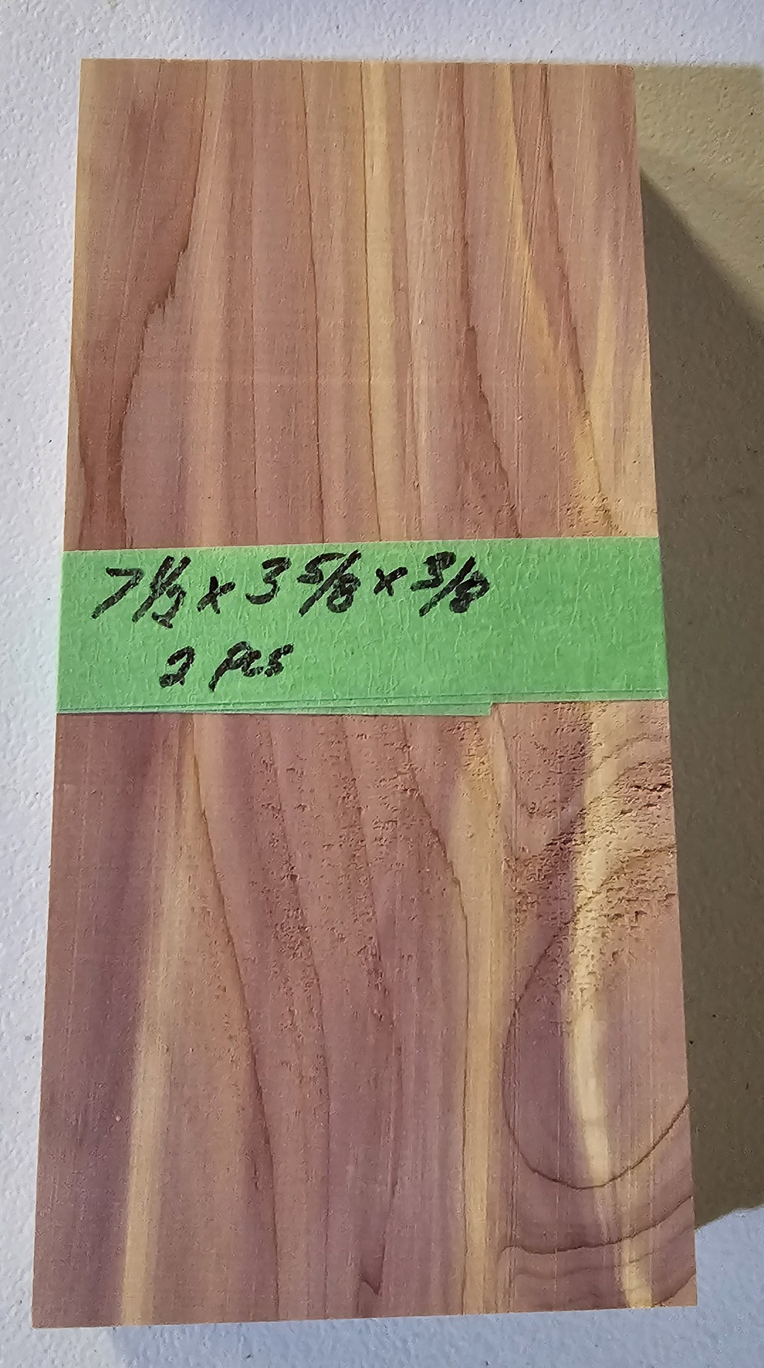 Aromatic Red Cedar Planks 2 Pieces of 7 1/2 Long X 3 5/8 X 3/8 Thick ...