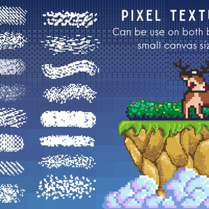 179 Procreate Pixel Art Brush Set: All in Pixel Painting, Texture ...