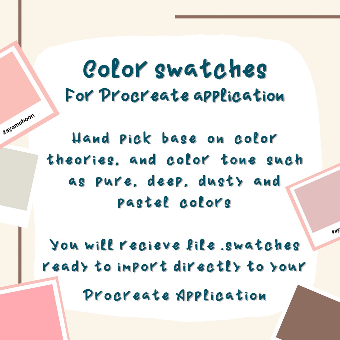 Procreate Color Palette Procreate Color Swatches Procreate - Etsy