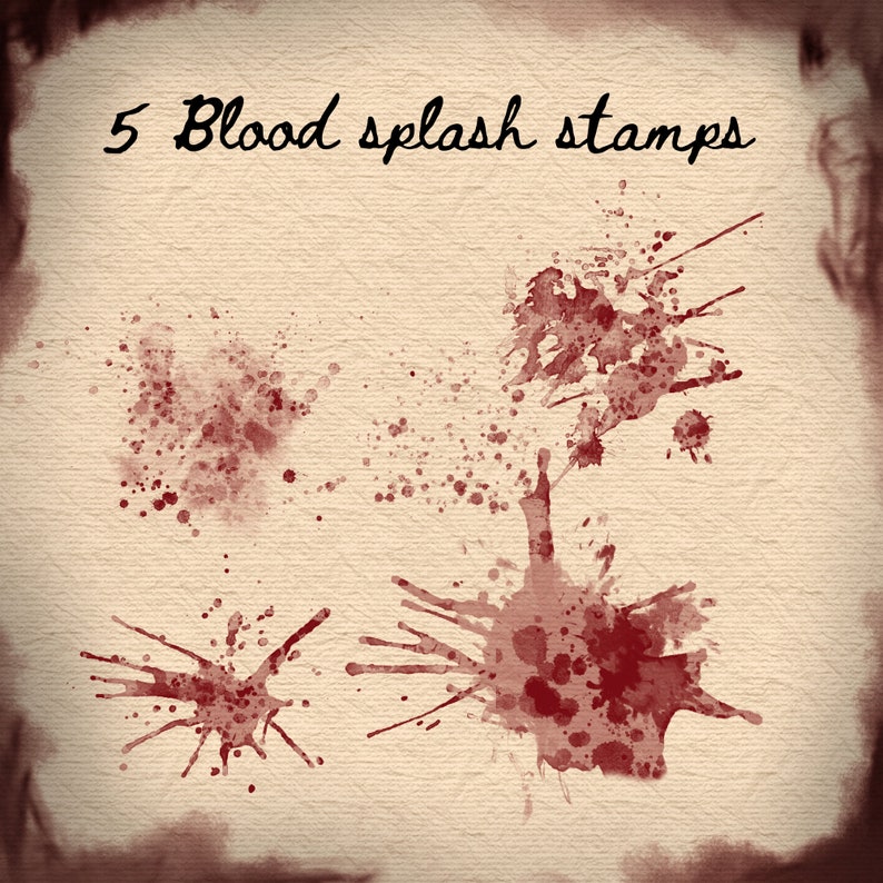 16 Bloody Procreate Brushes and Stamps Bloody Calligraphy - Etsy