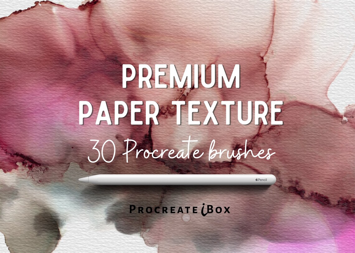 30 Premium Paper Texture Brushes for Procreate Digital | Etsy