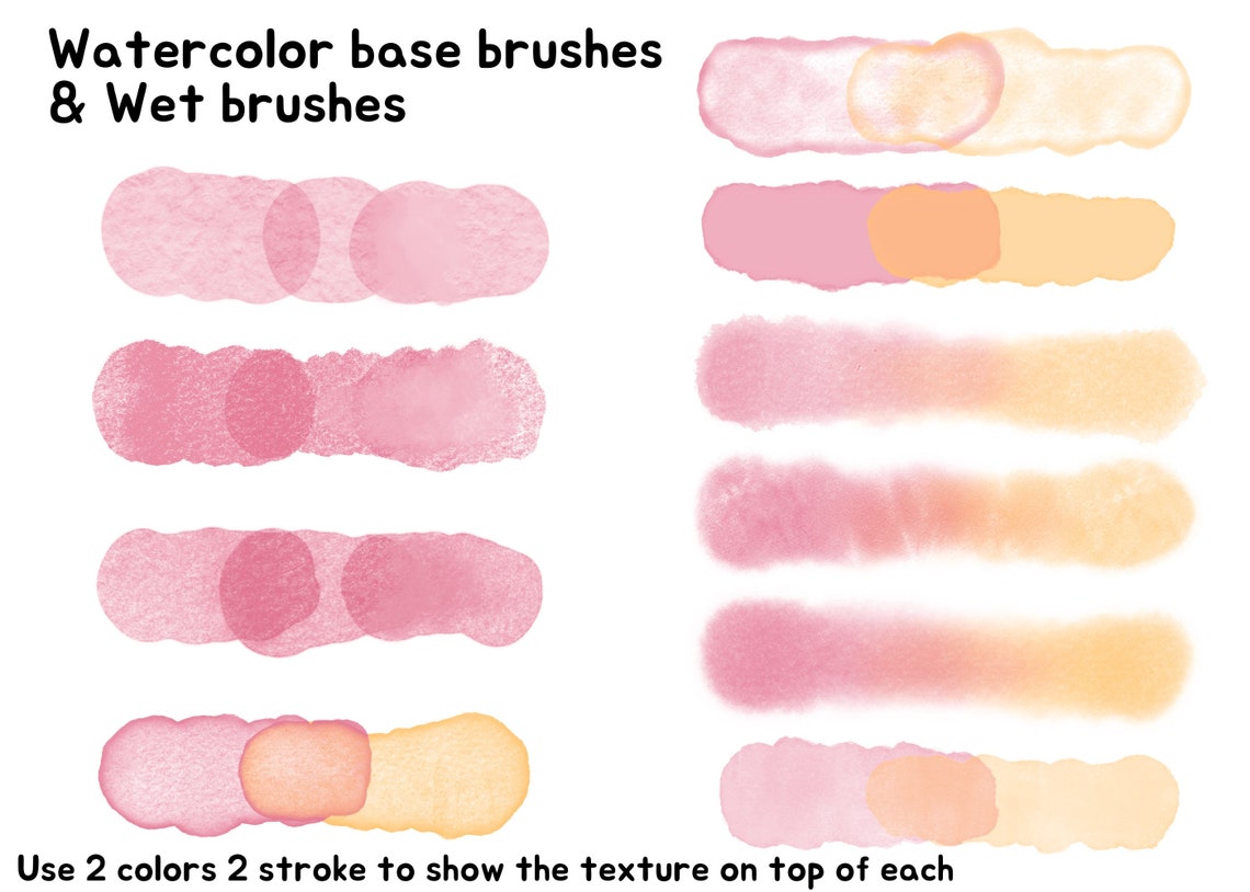 149 Procreate Watercolor Brushes Mega Pack Watercolor Paper | Etsy