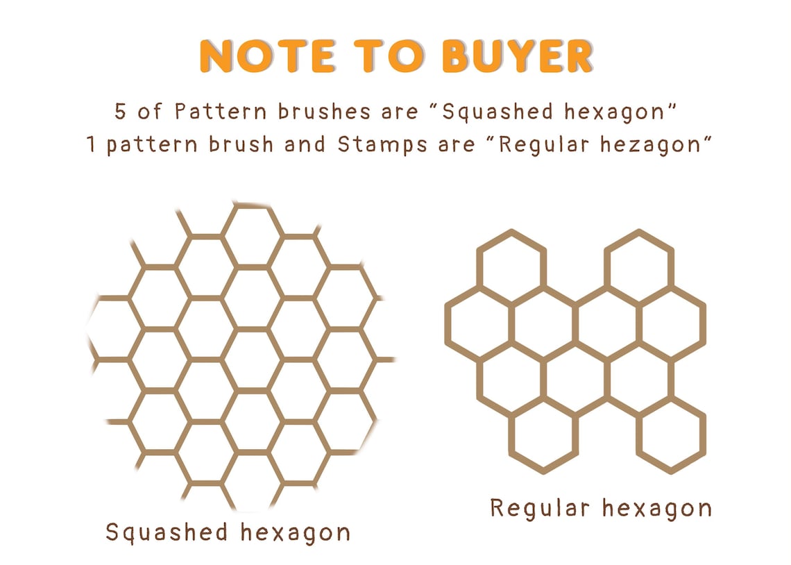 Procreate Hexagon Pattern Brushes Hexagon Procreate Stamps - Etsy
