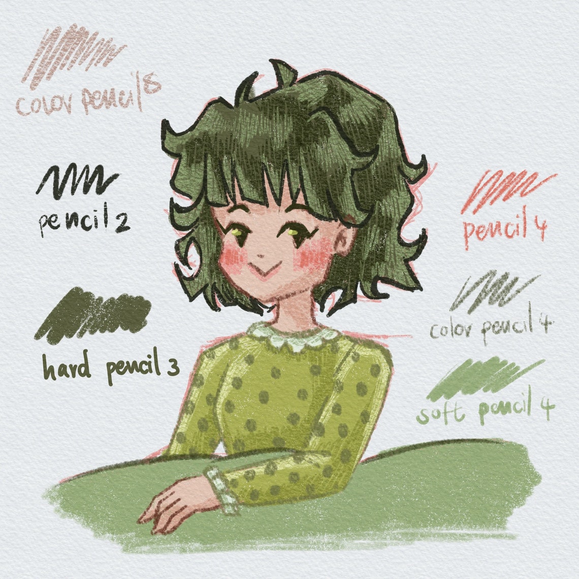 34 Colored Pencil Procreate Brushes Pencils Sketch Pencil | Etsy