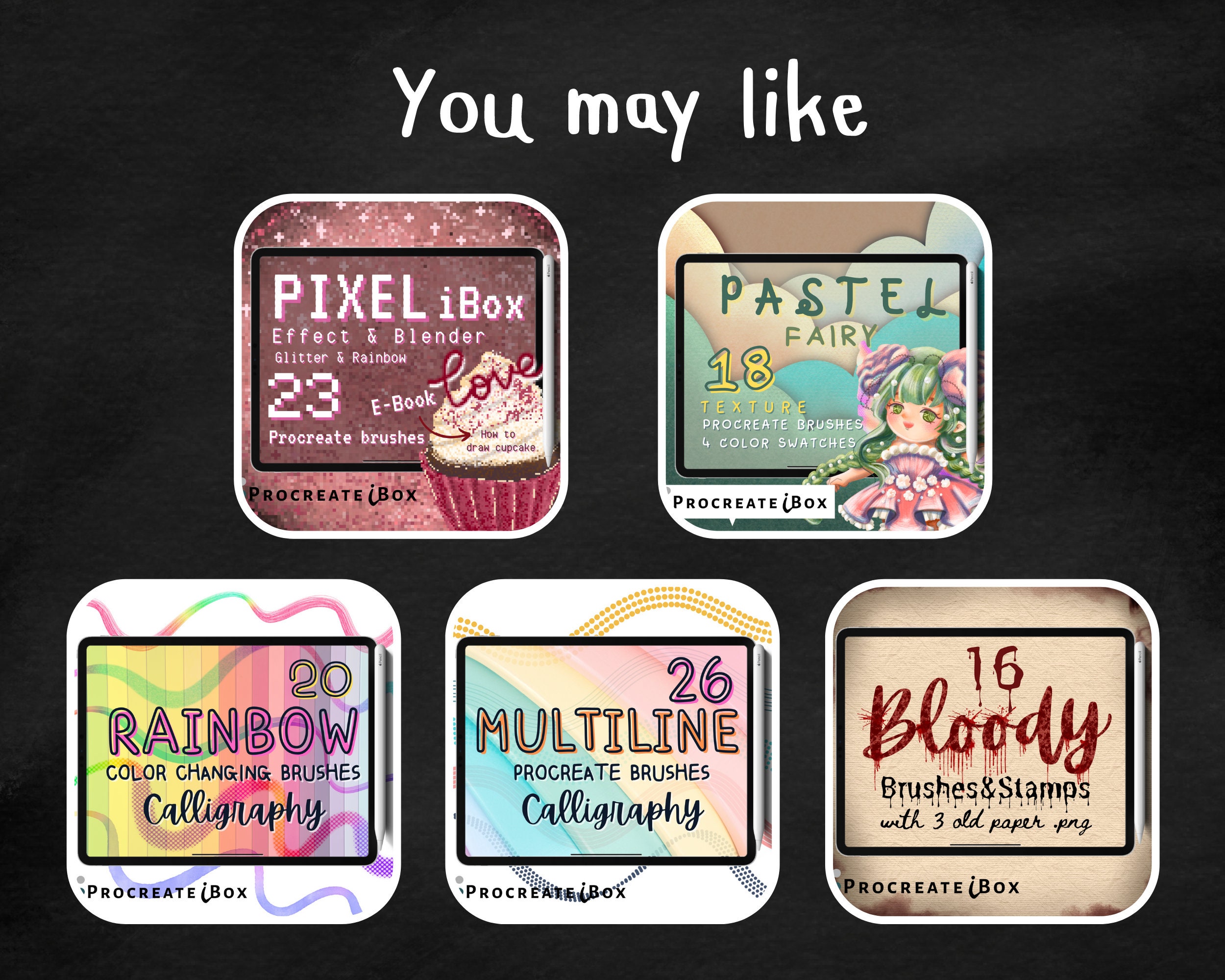 50 Chalk Procreate Brushes Procreate Stamps Chalk Texture - Etsy