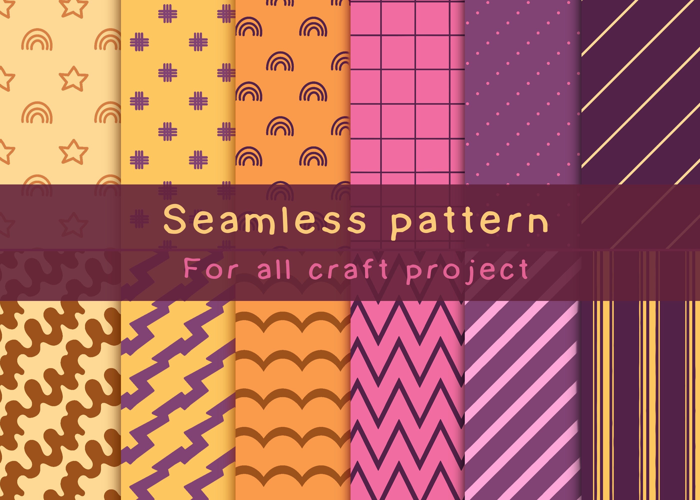 42 Procreate Cute Pattern Brushes Seamless Pattern Cute | Etsy