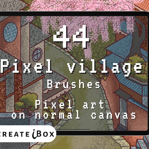 44 Pixel Procreate Brushes Procreate Pixel Art Pixel Game - Etsy