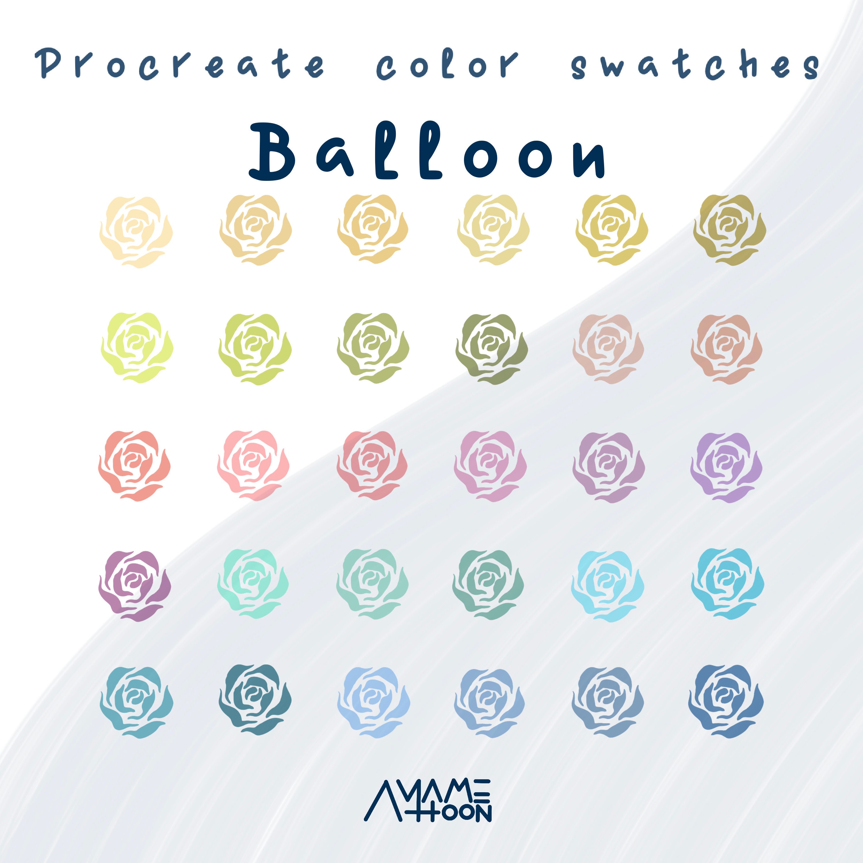 Procreate Color Palette Procreate Color Swatches Procreate - Etsy