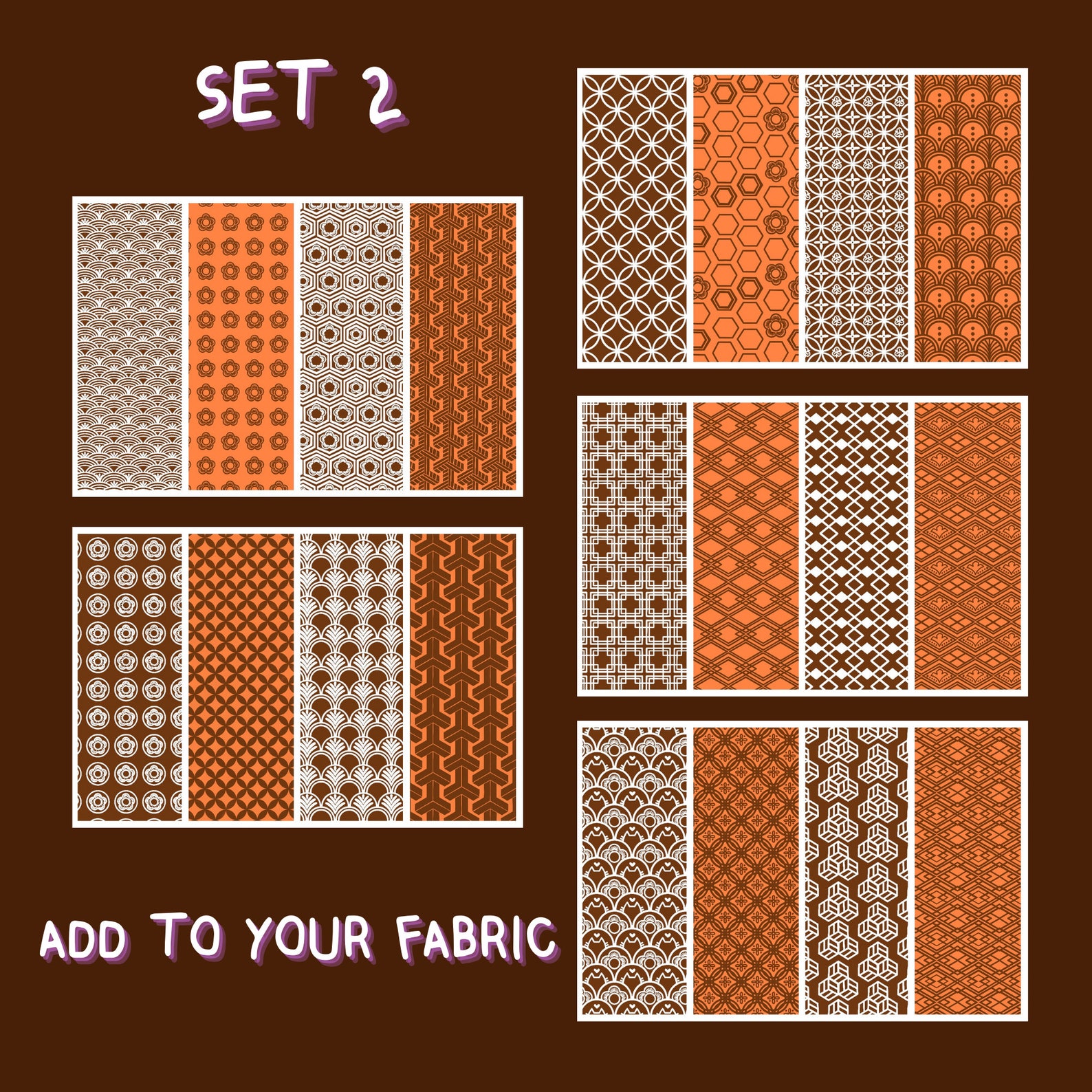 80 Japanese Pattern Procreate Brushes Mega Pack Pattern - Etsy