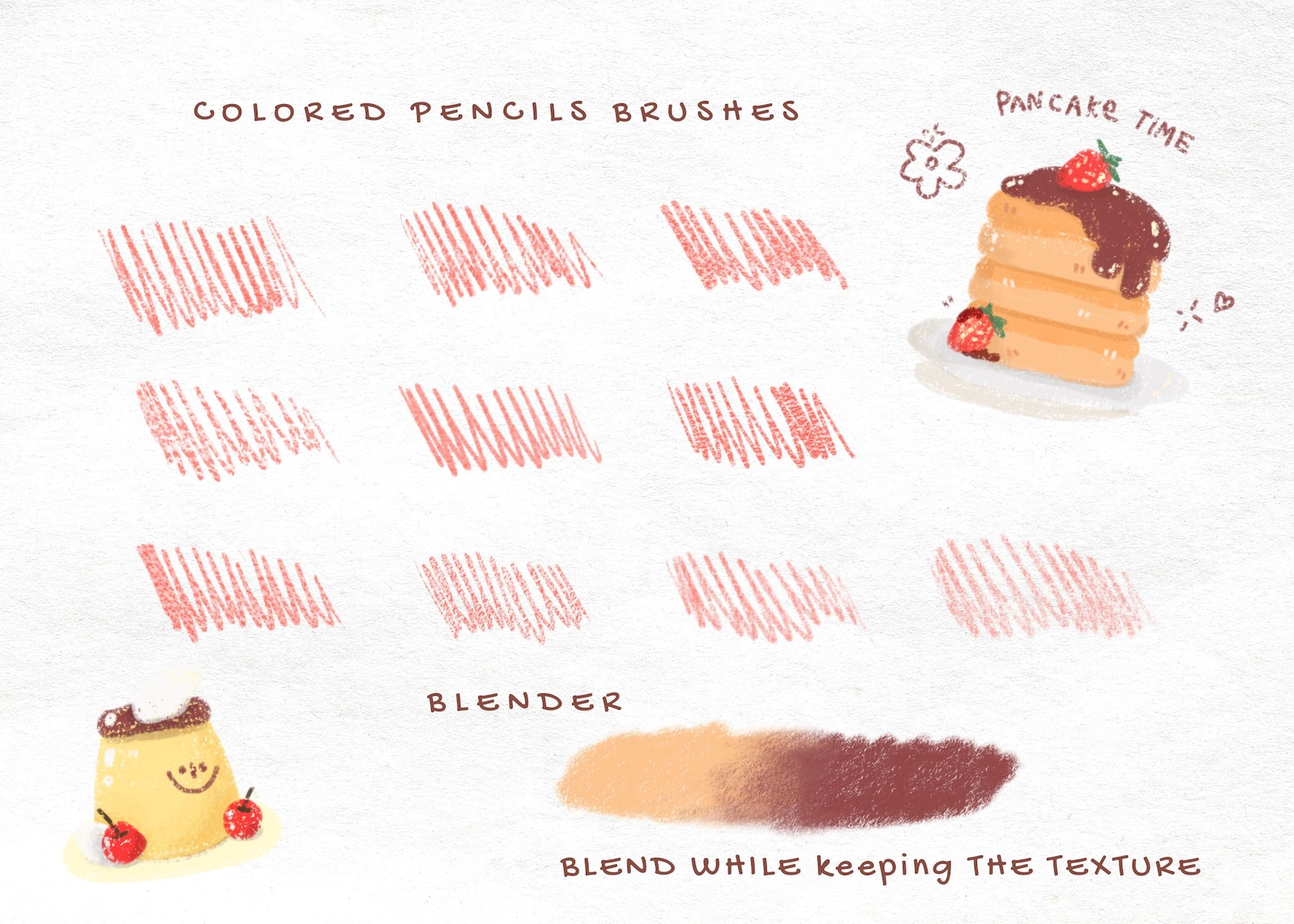 34 Colored Pencil Procreate Brushes Pencils Sketch Color Palettes ...