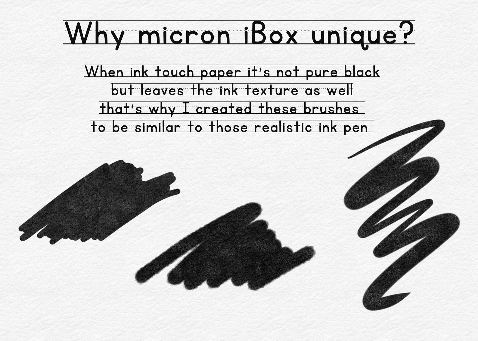 Procreate Micron Fine Line Brush Set: 35 Ink & Stipple Brushes - Etsy