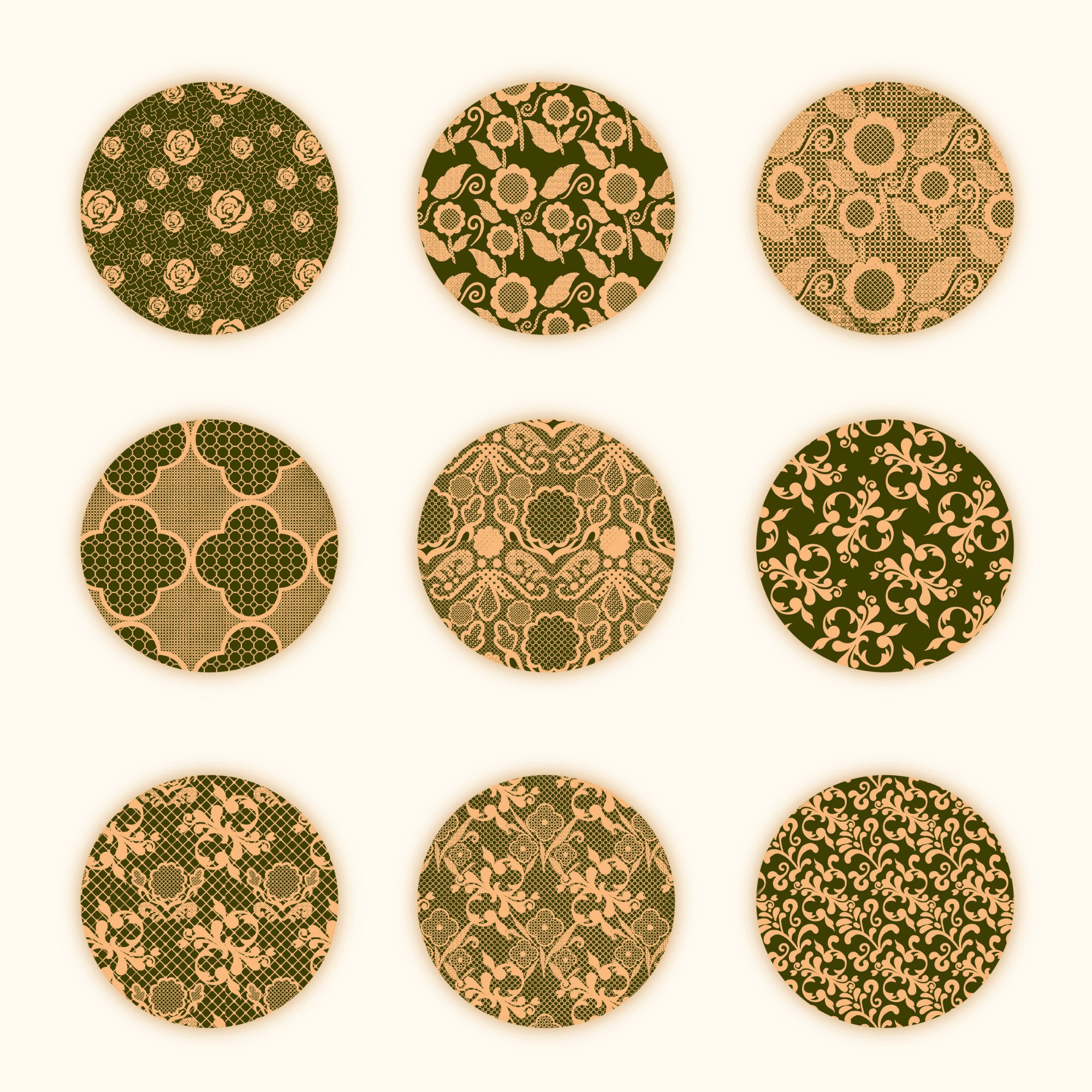 33 Procreate Lace Brushes Textile Fabric Brush Procreate | Etsy