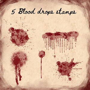 16 Bloody Procreate Brushes and Stamps | Bloody Calligraphy | Halloween ...