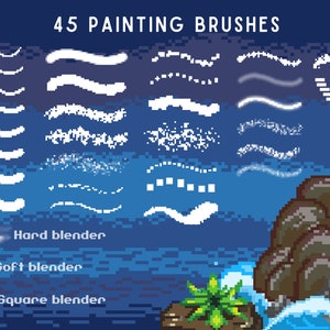 179 Procreate Pixel Art Brush Set: All in Pixel Painting, Texture ...