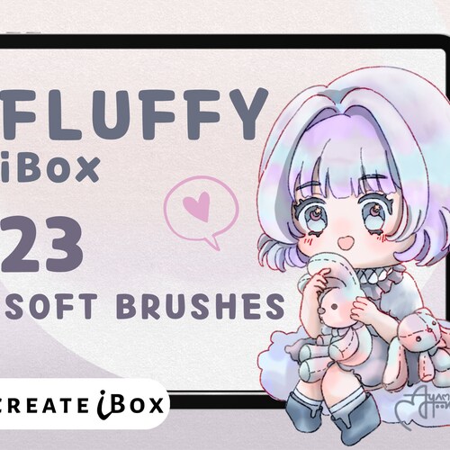 Procreate Brushes 23 Fluffy Ibox Procreate Soft Brush - Etsy
