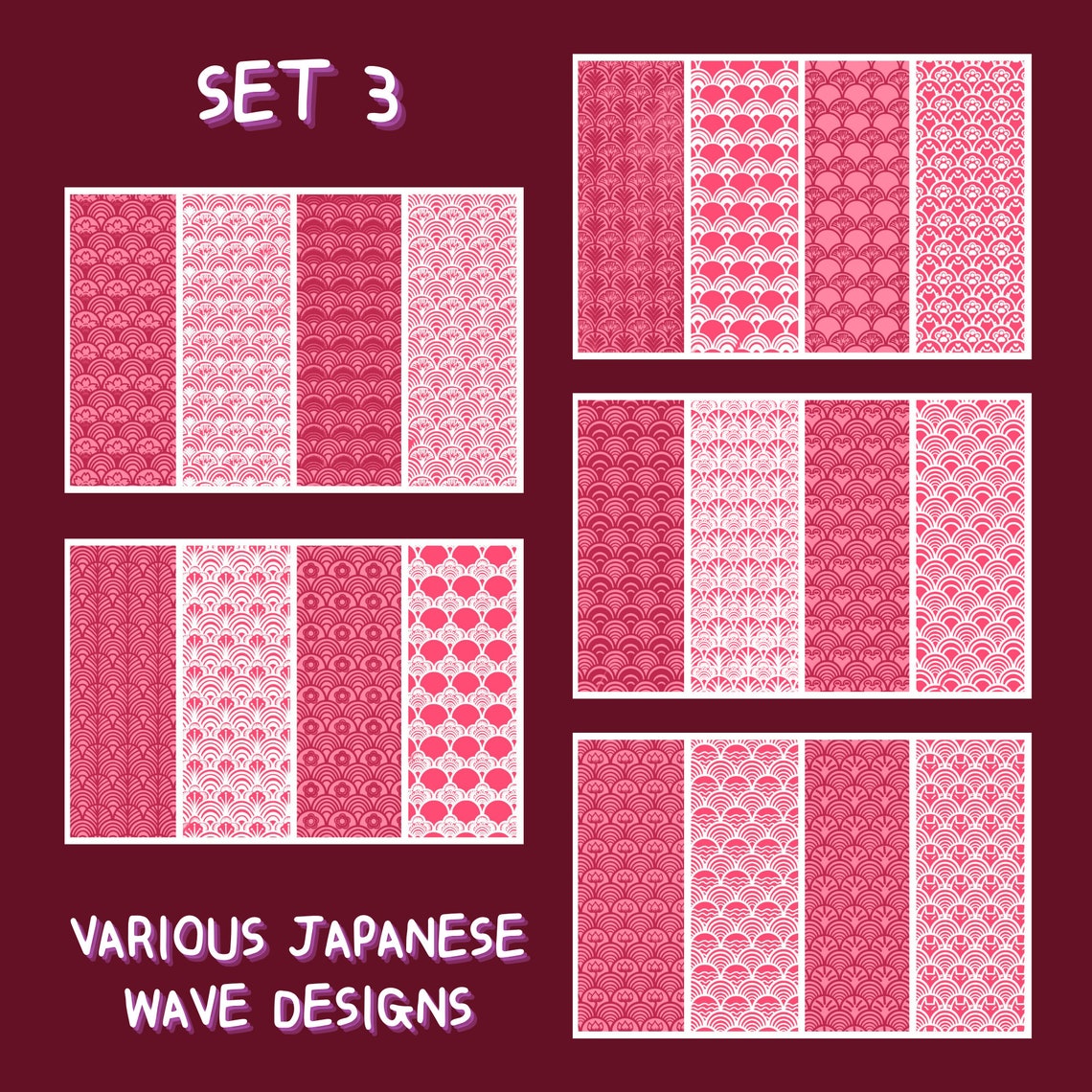 80 Japanese Pattern Procreate Brushes Mega Pack Pattern - Etsy