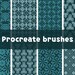20 Japanese Procreate Pattern Brush Set 4 | Japanese Pattern ...