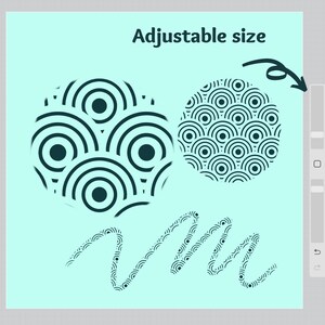 20 Japanese Procreate Pattern Brush Set 4 Japanese Pattern | Etsy