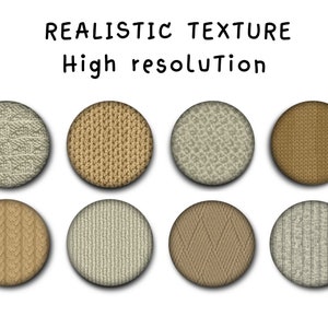 20 Procreate Knit Texture Brushes | Procreate Fabric Illustration ...