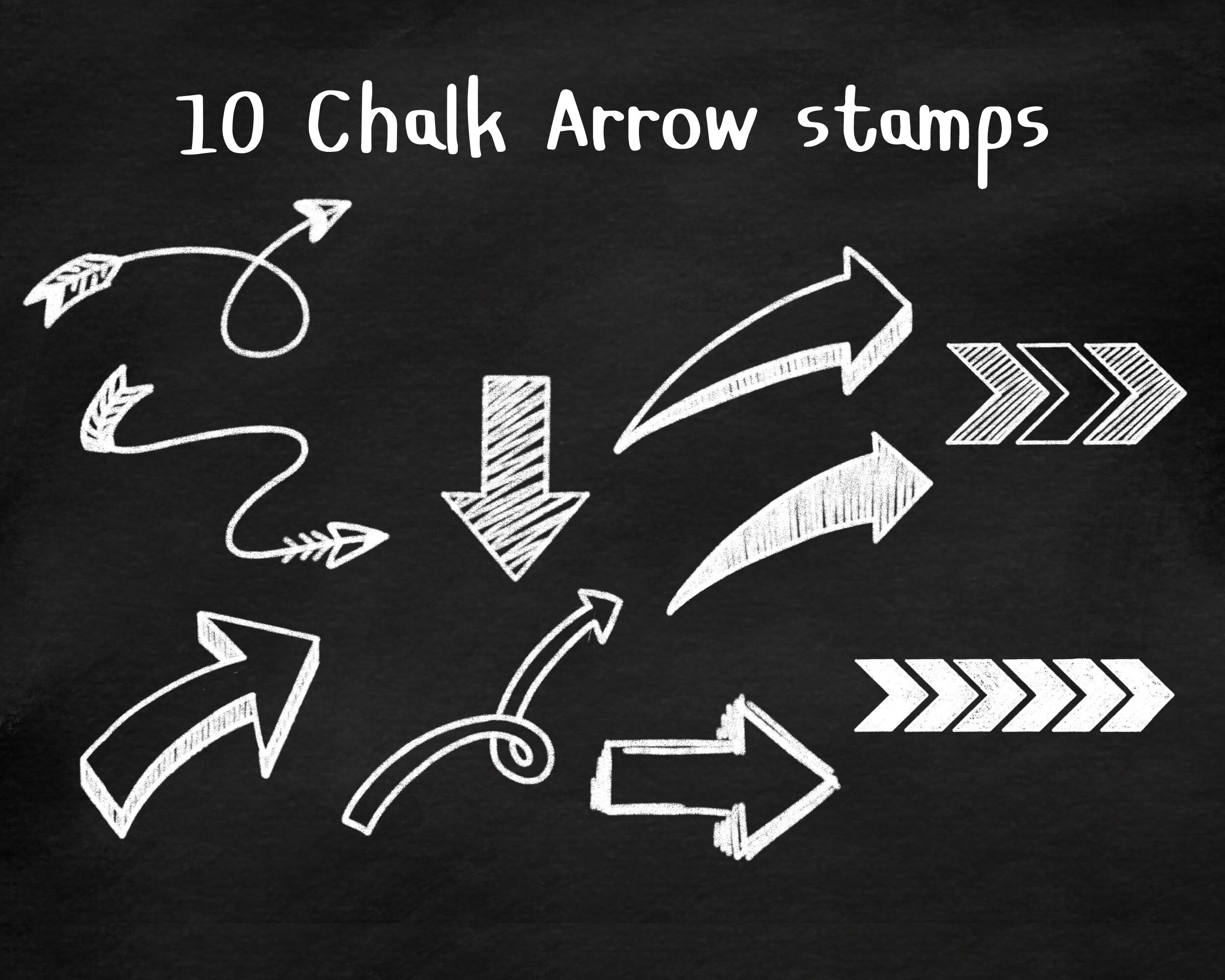 50 Chalk Procreate Brushes Procreate Stamps Chalk Texture - Etsy