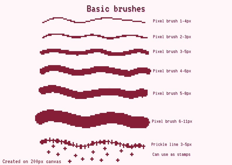 23 Pixel Ibox Procreate Brushes: Pixel Blender With Glitter & Rainbow ...