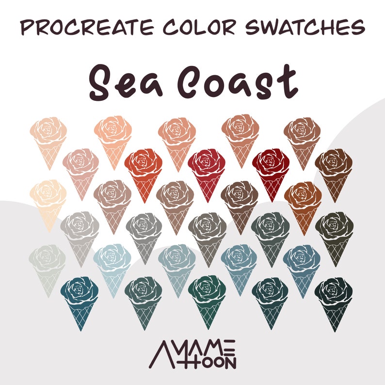 Color Palette Procreate Swatches Procreate Vintage Color - Etsy