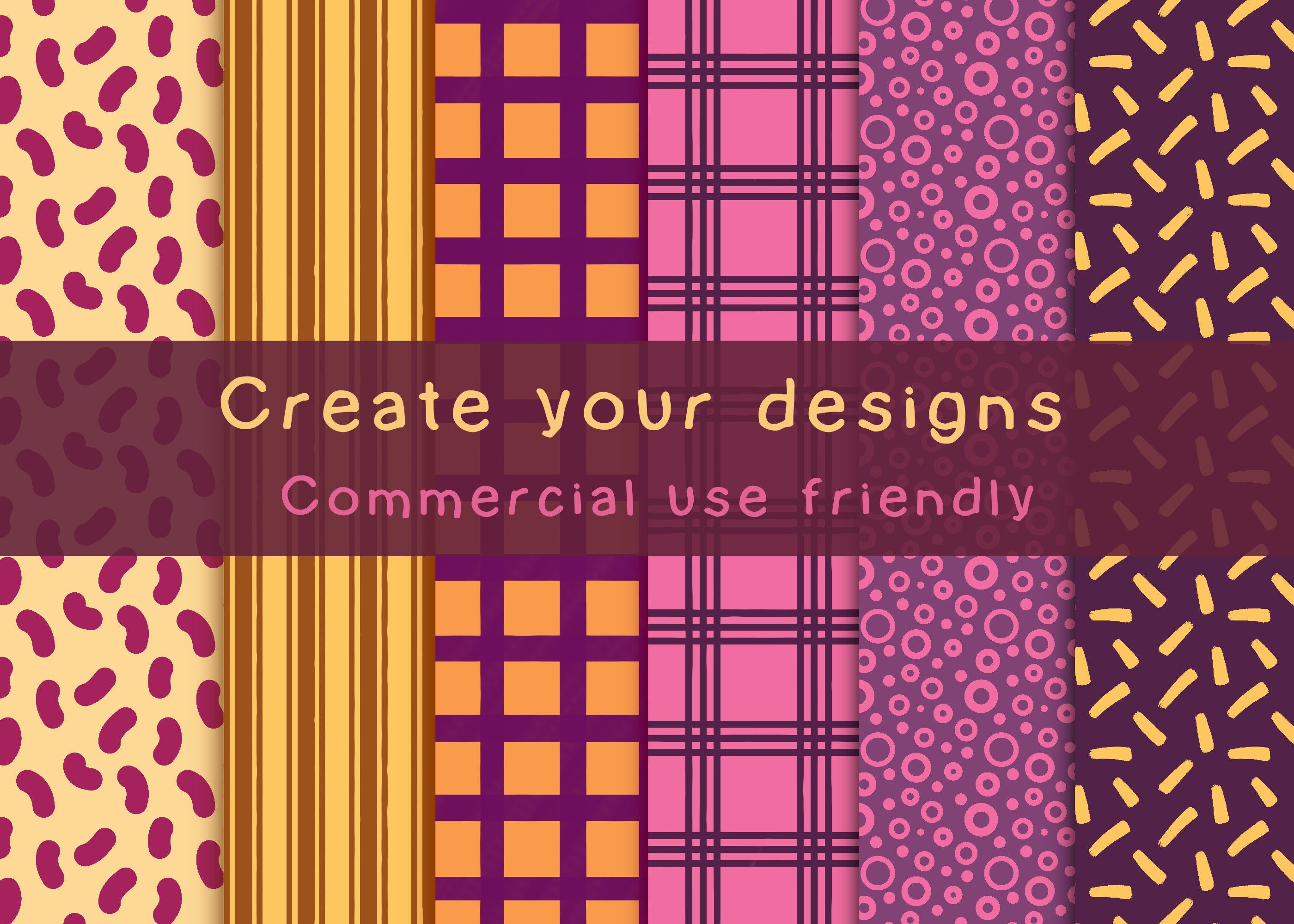 42 Procreate Cute Pattern Brushes Seamless Pattern Cute | Etsy