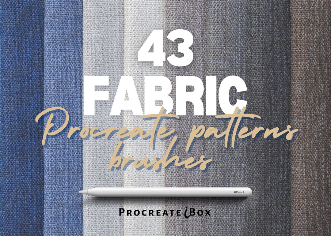 43 Procreate Fabric Brushes: Denim & Textile Textures High Resolution ...