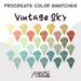 Color Palette Procreate Swatches | Procreate Vintage Color | Procreate ...