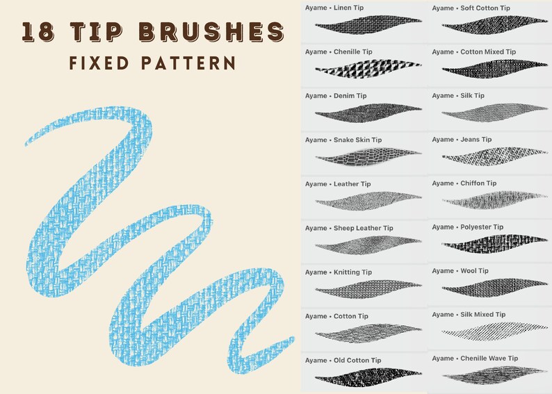 43 Procreate Fabric Brushes: Denim & Textile Textures High Resolution ...